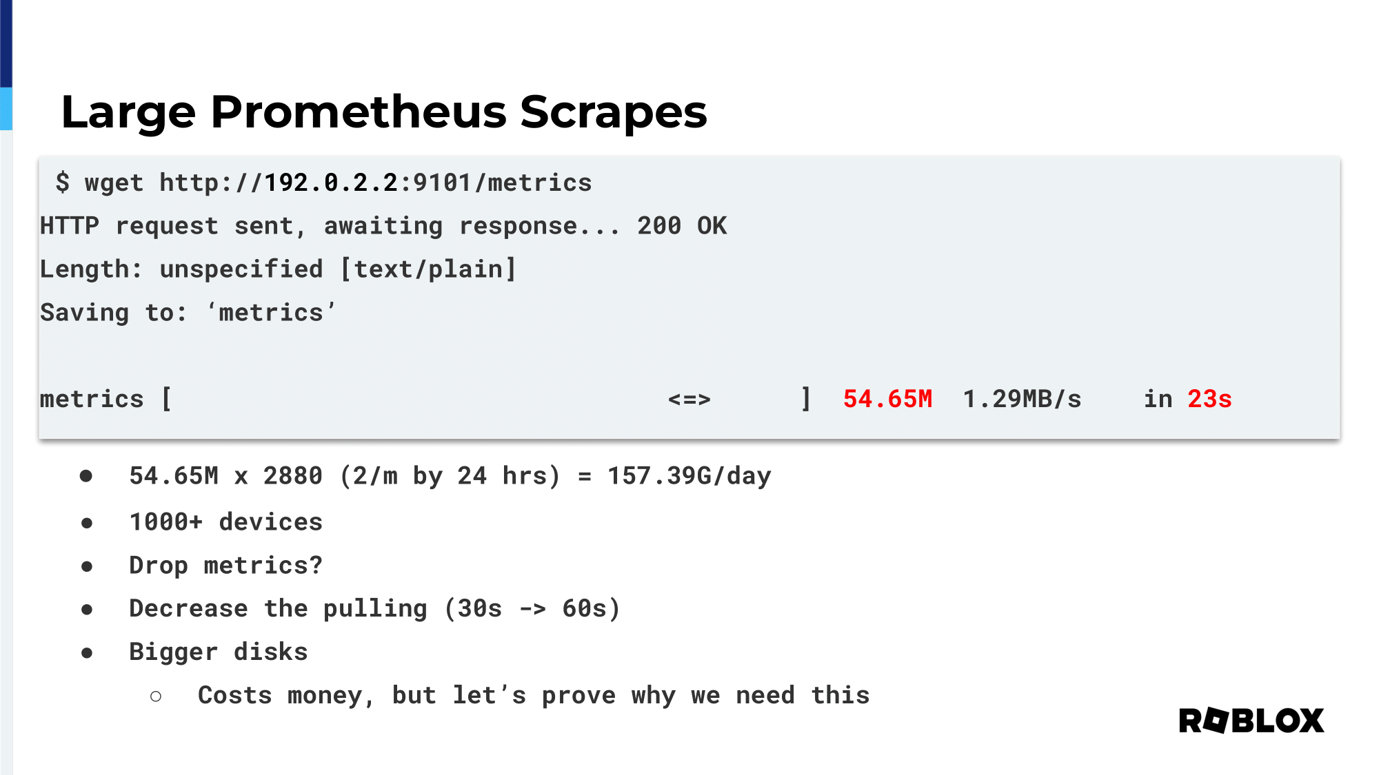 Data Informed Decision Making: Roblox Use Case for More Metrics